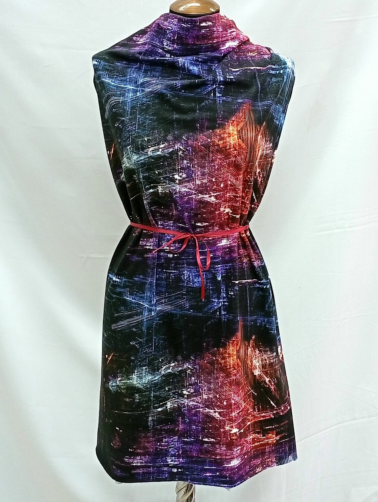 Трикотаж кулирка с лайкрой "Галактика", ткань для шитья, длина 1 метр, ширина 180 см