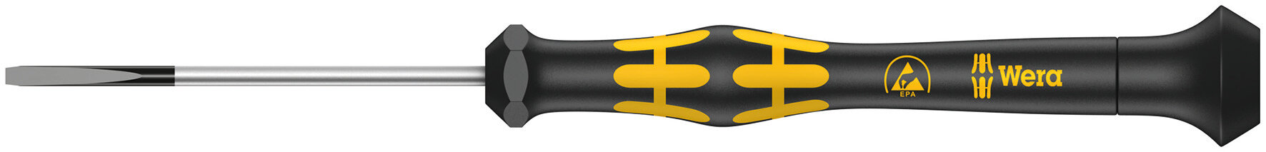 WERA 1578 A SL ESD Micro Отвёртка шлицевая антистатическая для прециз. работ,0.30x1.8x60 мм WE-030102