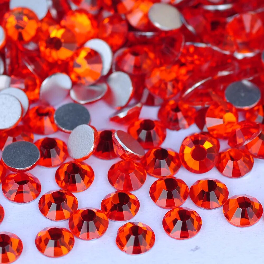 Стразы CTPA3bI оранжевые стекло SS3-1440PCS