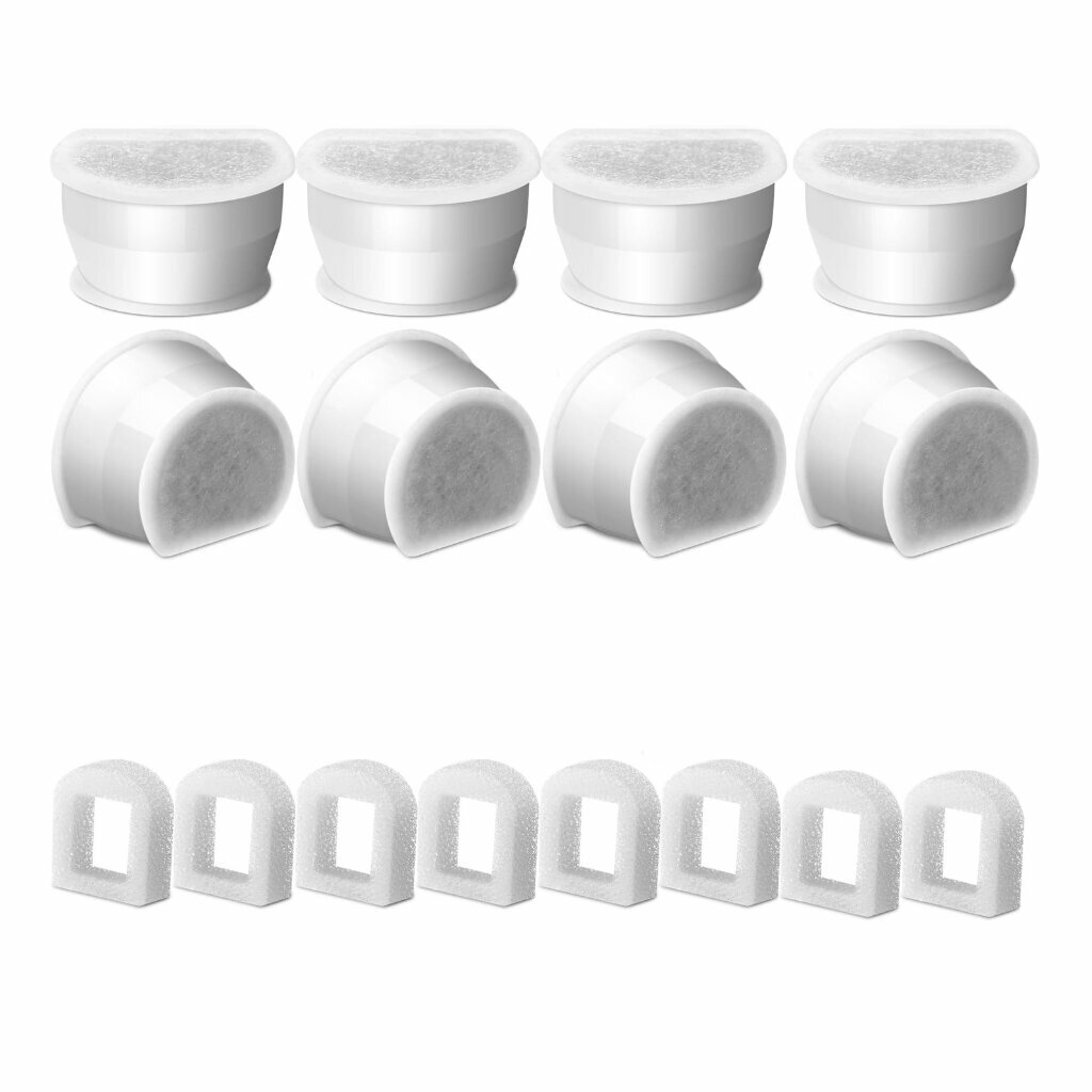 Сменные фильтры для фонтанов с кошачьей водой, Питьевой фильтр, Угольный Предварительный фильтр, Набор пены для очистки