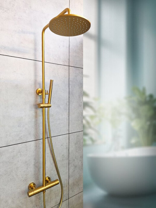 Душевая стойка AltroBagno Metropoli 030425 OrSp, матовое золото