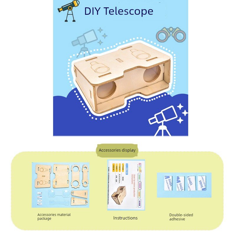 Набор для изготовления перископа для детей пятого класса, учащихся начальной школы, для научных экспериментов,