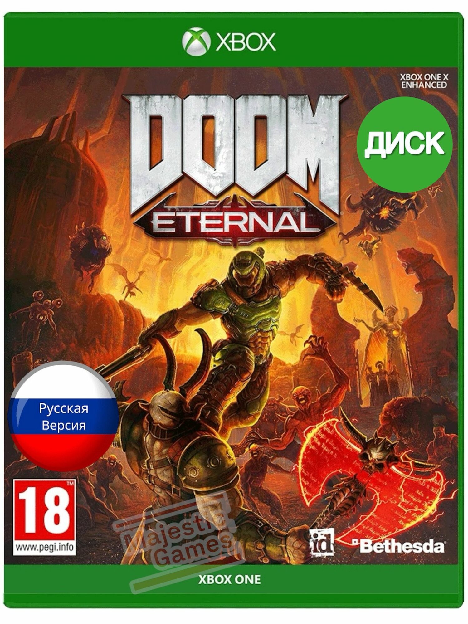 Игра DOOM Eternal (Диск, Xbox One, Series X, Русская версия)