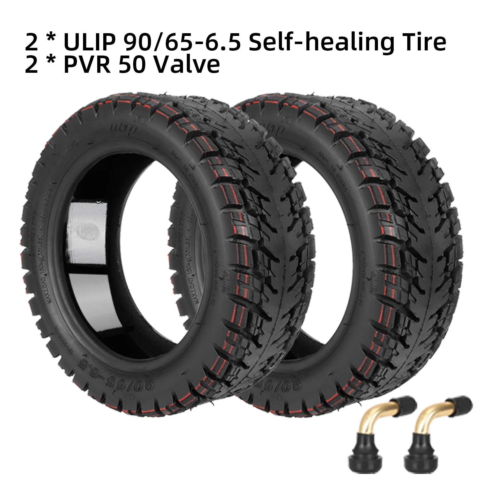 ULIP 2 шт. самовосстанавливающиеся шины 90/65-6,5 для электроскутеров