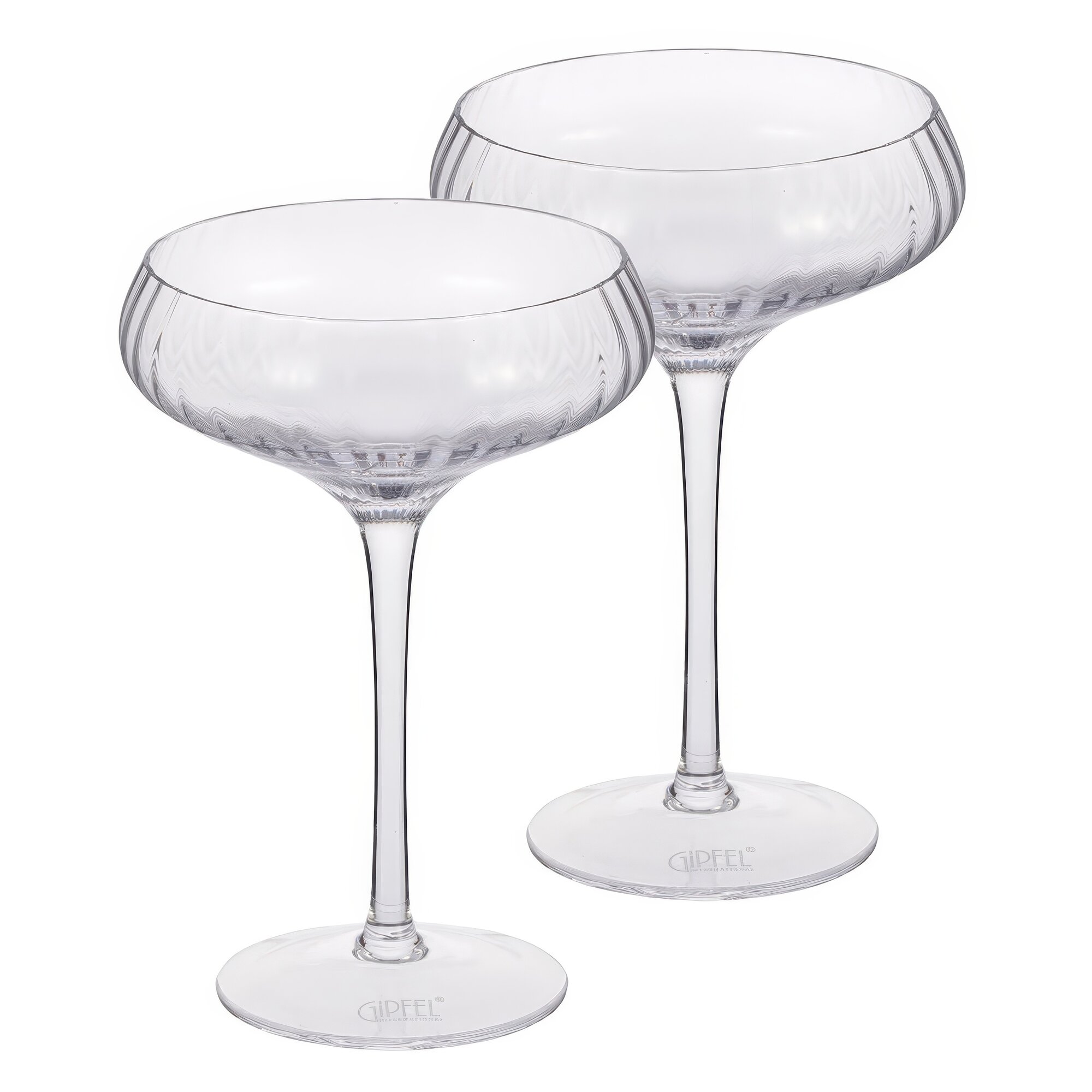 Набор из 2 бокалов Gipfel Maule 52380, 240 мл, хрустальное стекло, прозрачный