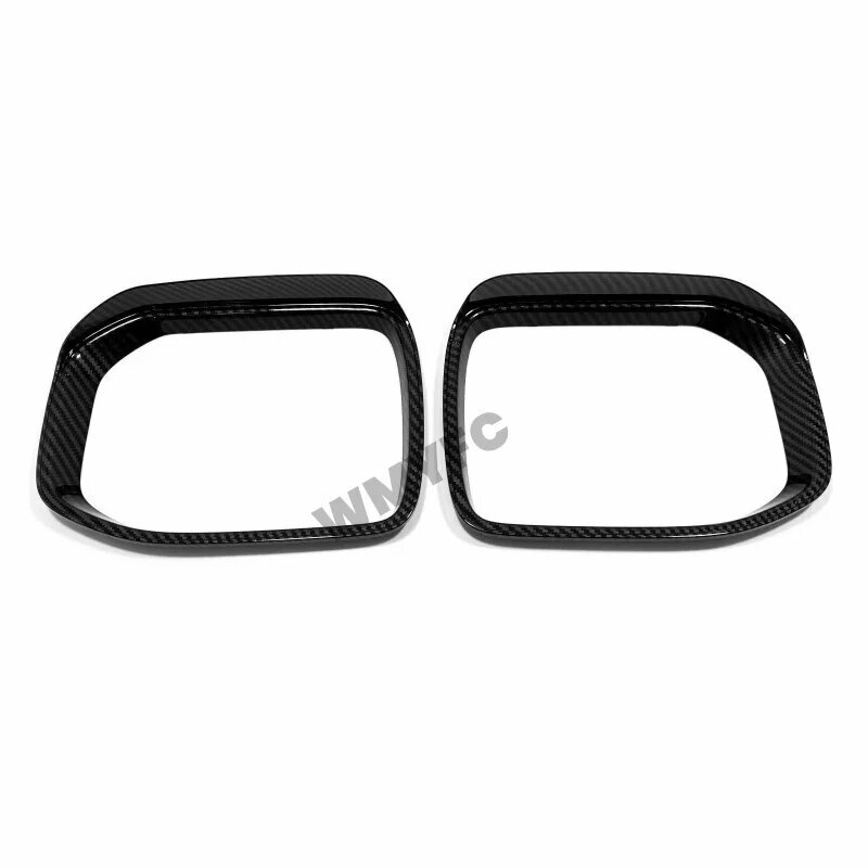 ABS углеродное волокно, крышка зеркала заднего вида, рамка для бровей от дождя, carbon fibre 2PCS A
