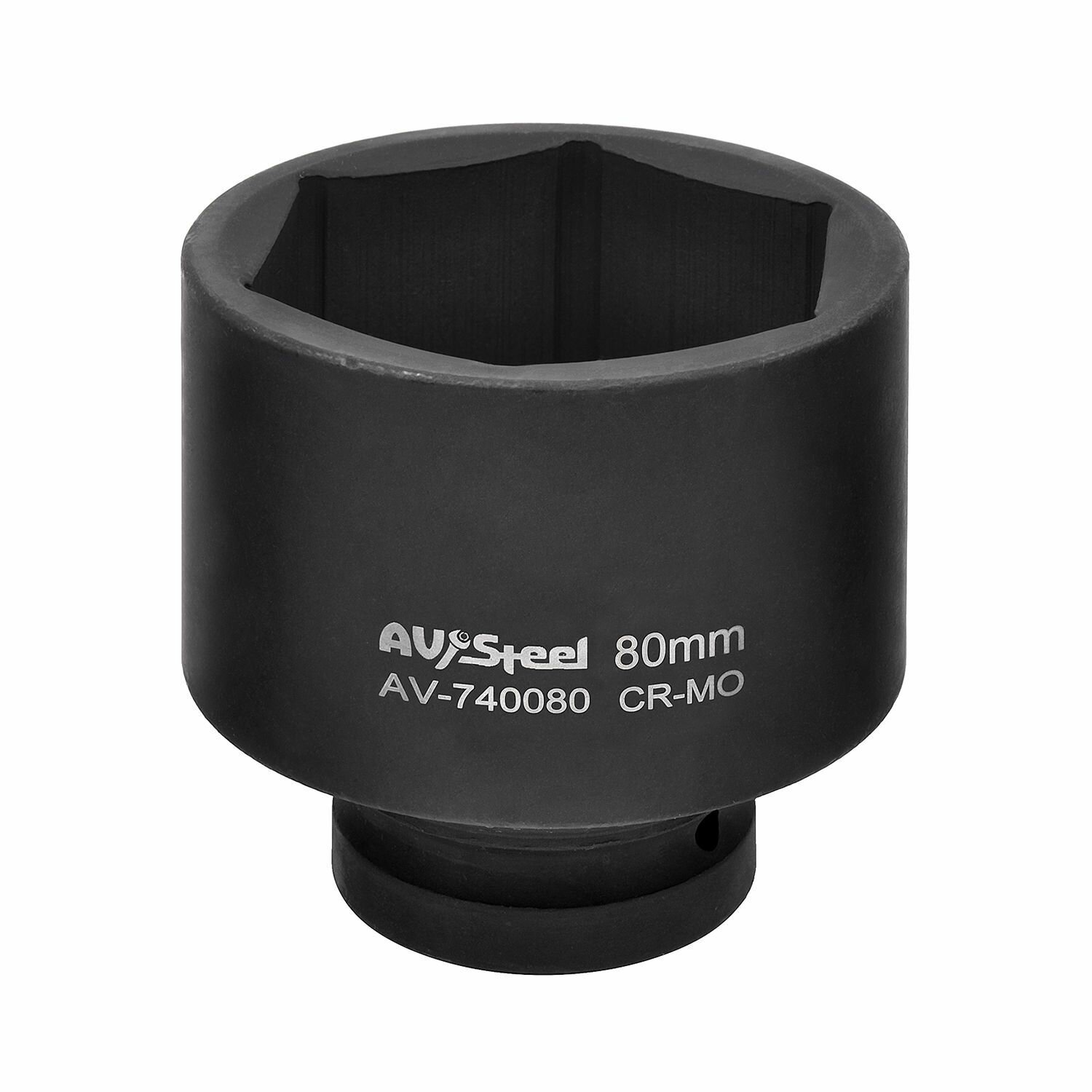 Головка ударная 1" шестигранная 80мм "AV Steel"