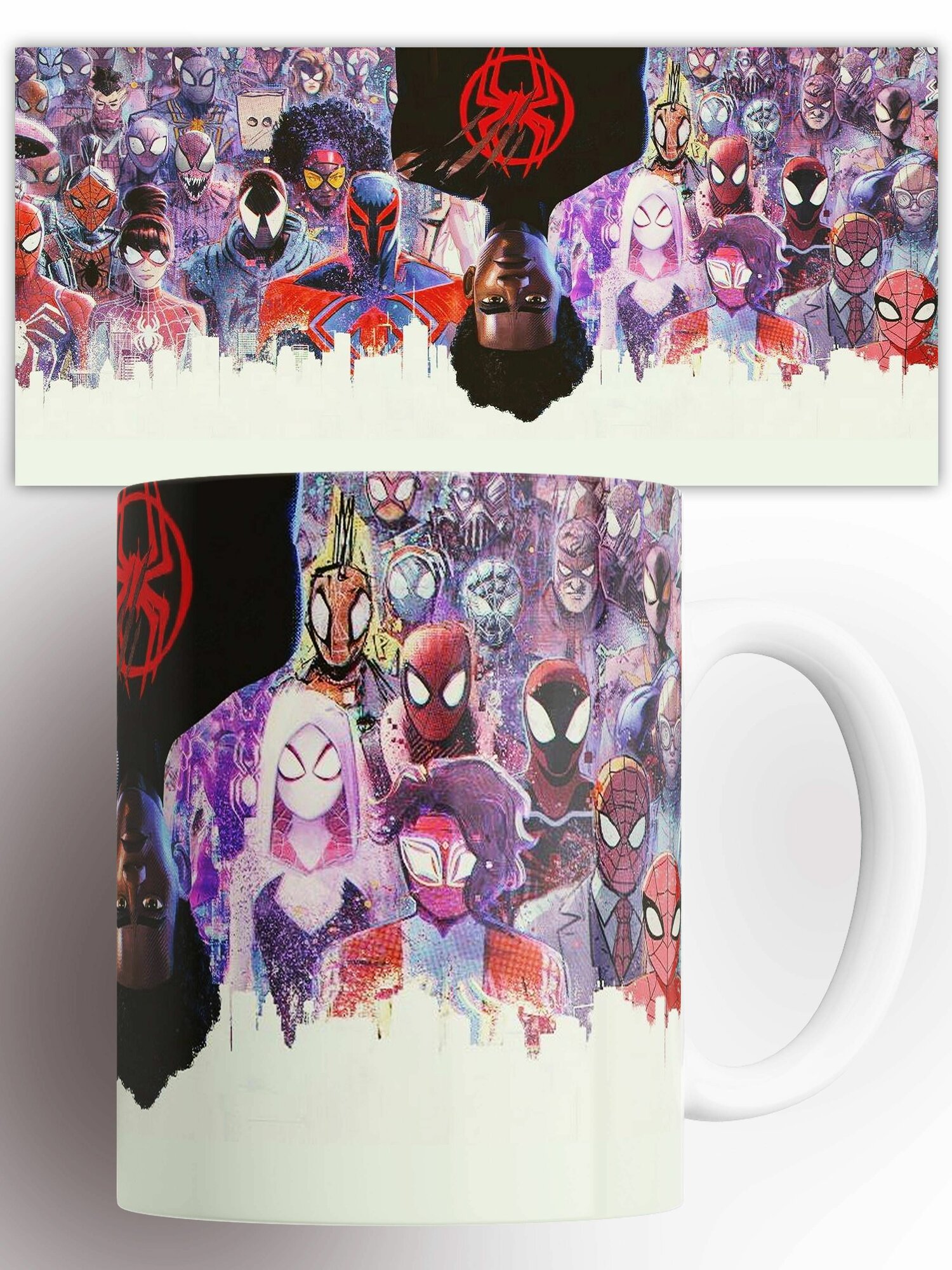 Кружка мультфильм Человек-паук: Паутина вселенных Spider-Man: Into the Spider-Verse 330 мл