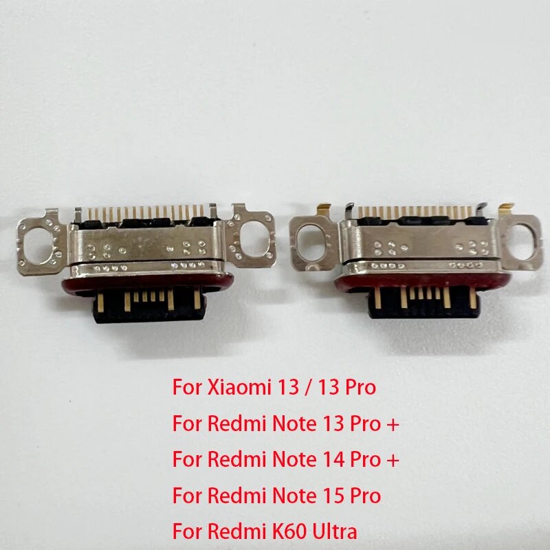 10 шт. для Xiaomi Mi 13/13 Pro для Redmi Note 13 Pro +/K60 Ultra USB-порт для зарядки, док-станция, разъем, разъем Jack