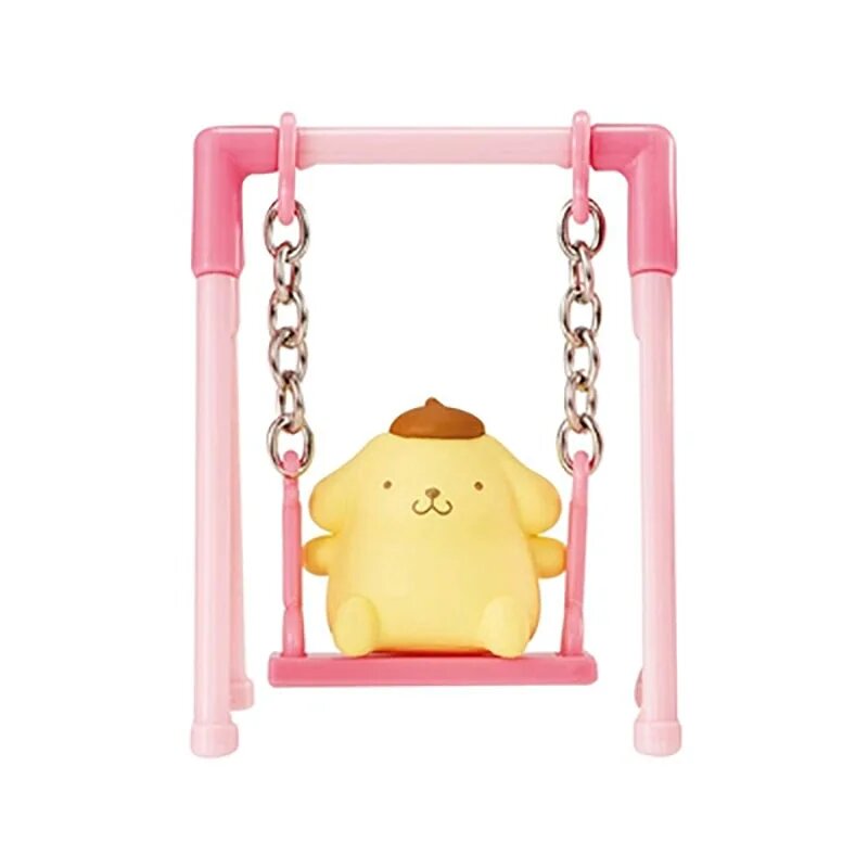 PomPomPurin на качелях, фигурка TAKARA TOMY, без коробки
