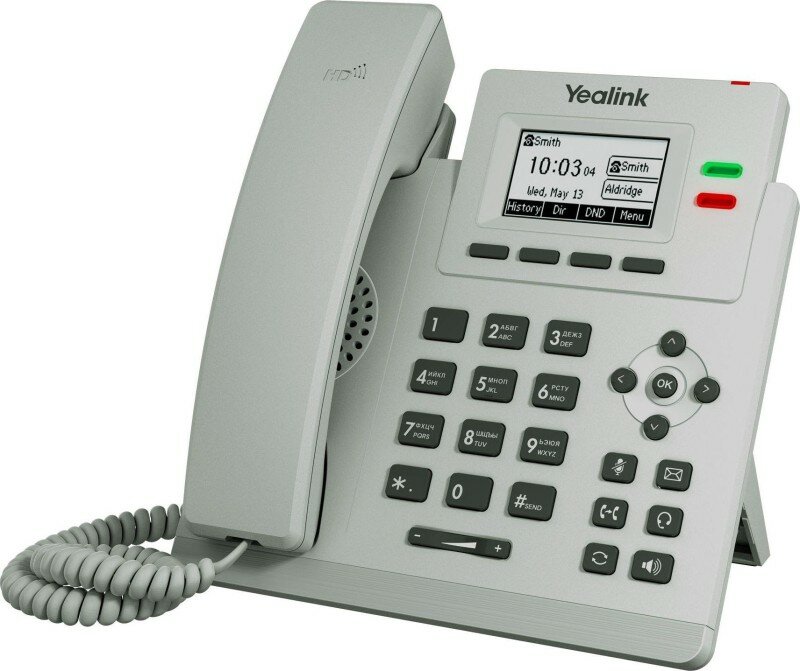 SIP-T31P, цвет светло-серый, 2 аккаунта, PoE