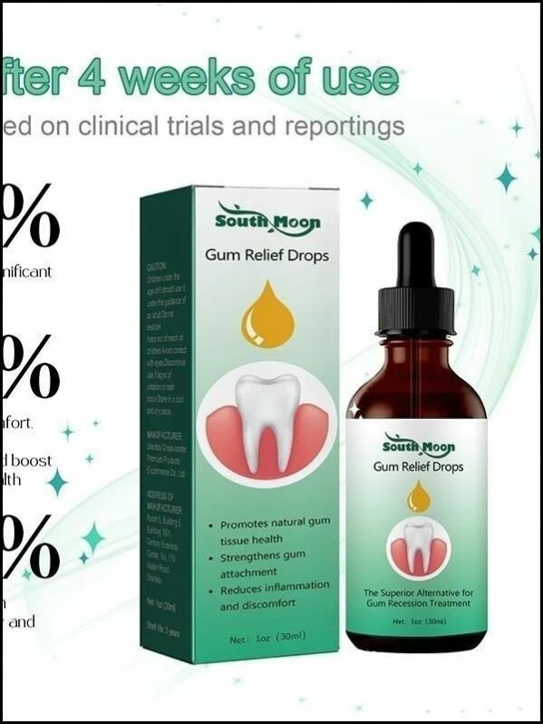 Эксклюзивные капли 30 мл для снятия отека и регенерации десен