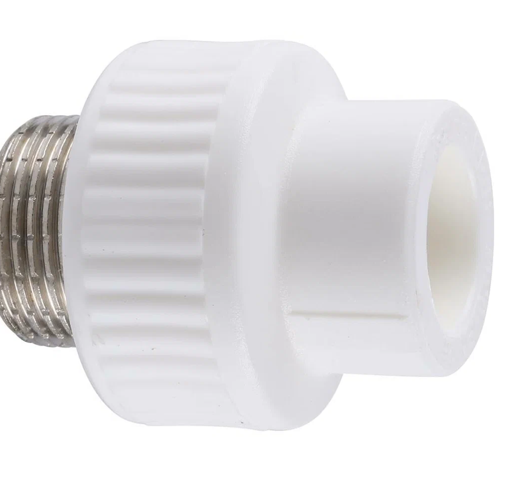 Муфта комбинированная Kalde PP-R, прямая 20х3/4" с наружной резьбой, цвет белый, art. 3222-nmo-200c00