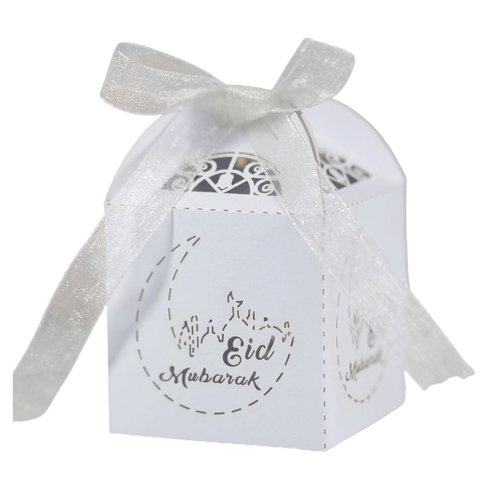 100 шт Коробки для конфет Eid Mubarak Ramadan Kareem Шоколадные подарочные коробки Исламские мусульманские