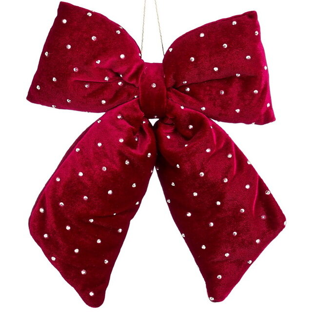 Бант на елку Bomont - Crystal Elegant 23*20 см бордовый, Edelman, 1180381-1