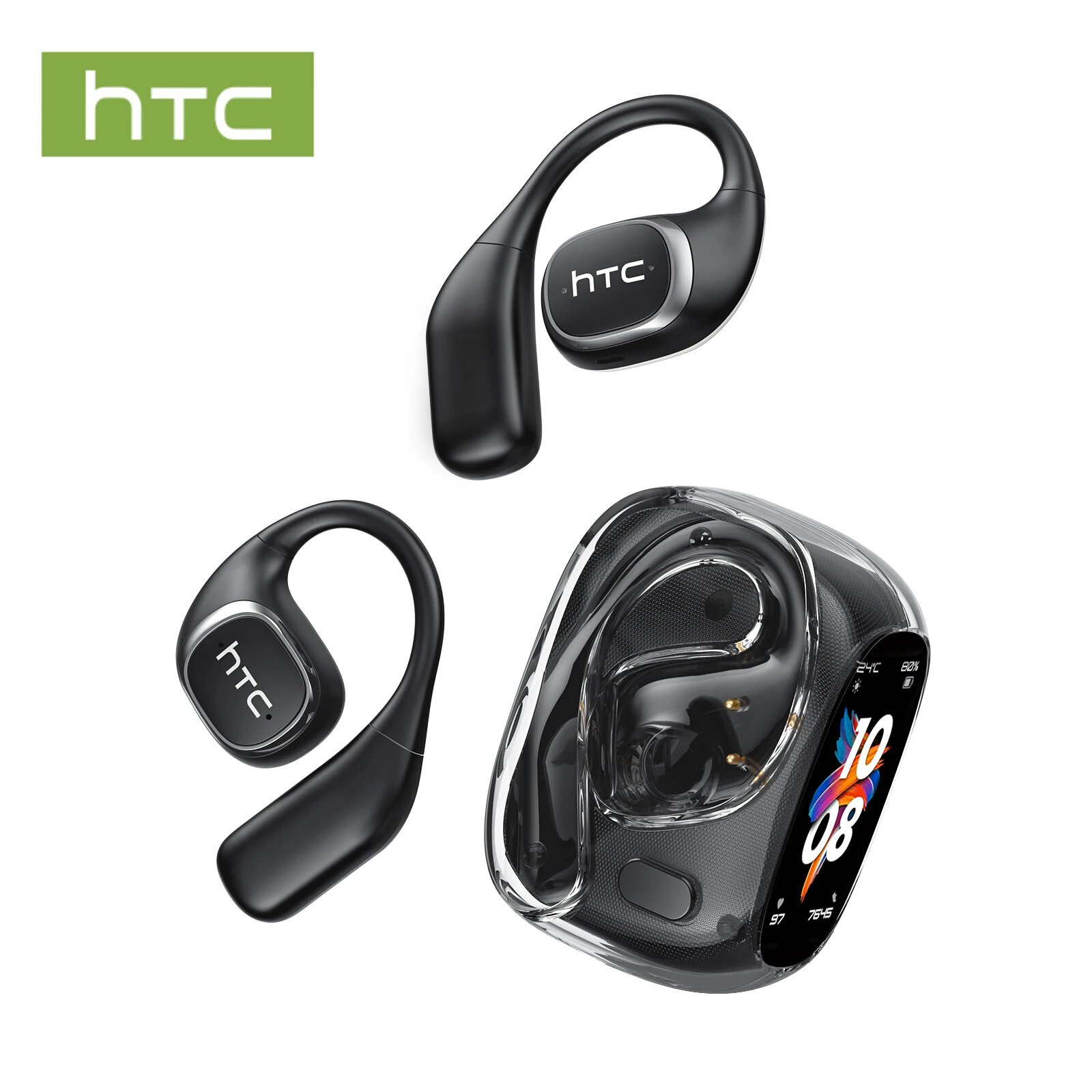 Беспроводные наушники HTC NE11 Black с переводом