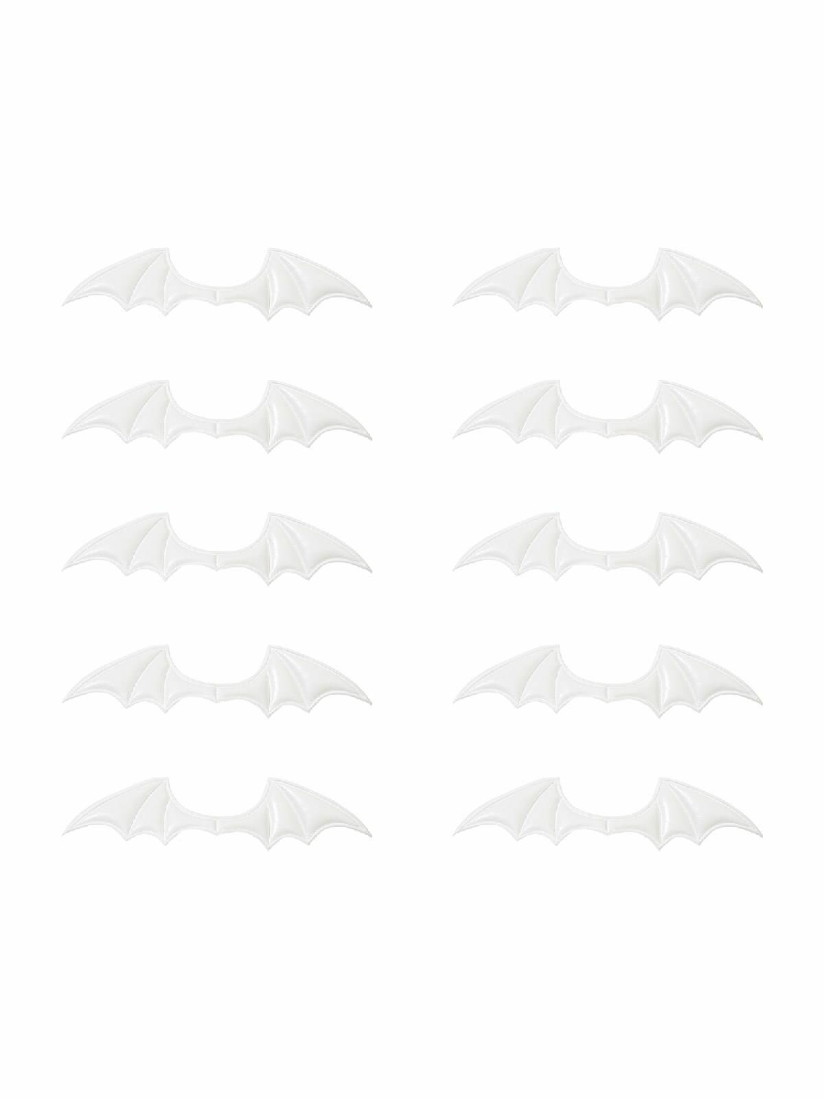 Компоненты для создания рогатых крыльев демонов для Хэллоуина из портативных прочных материалов для тематических вечеринок, Белый