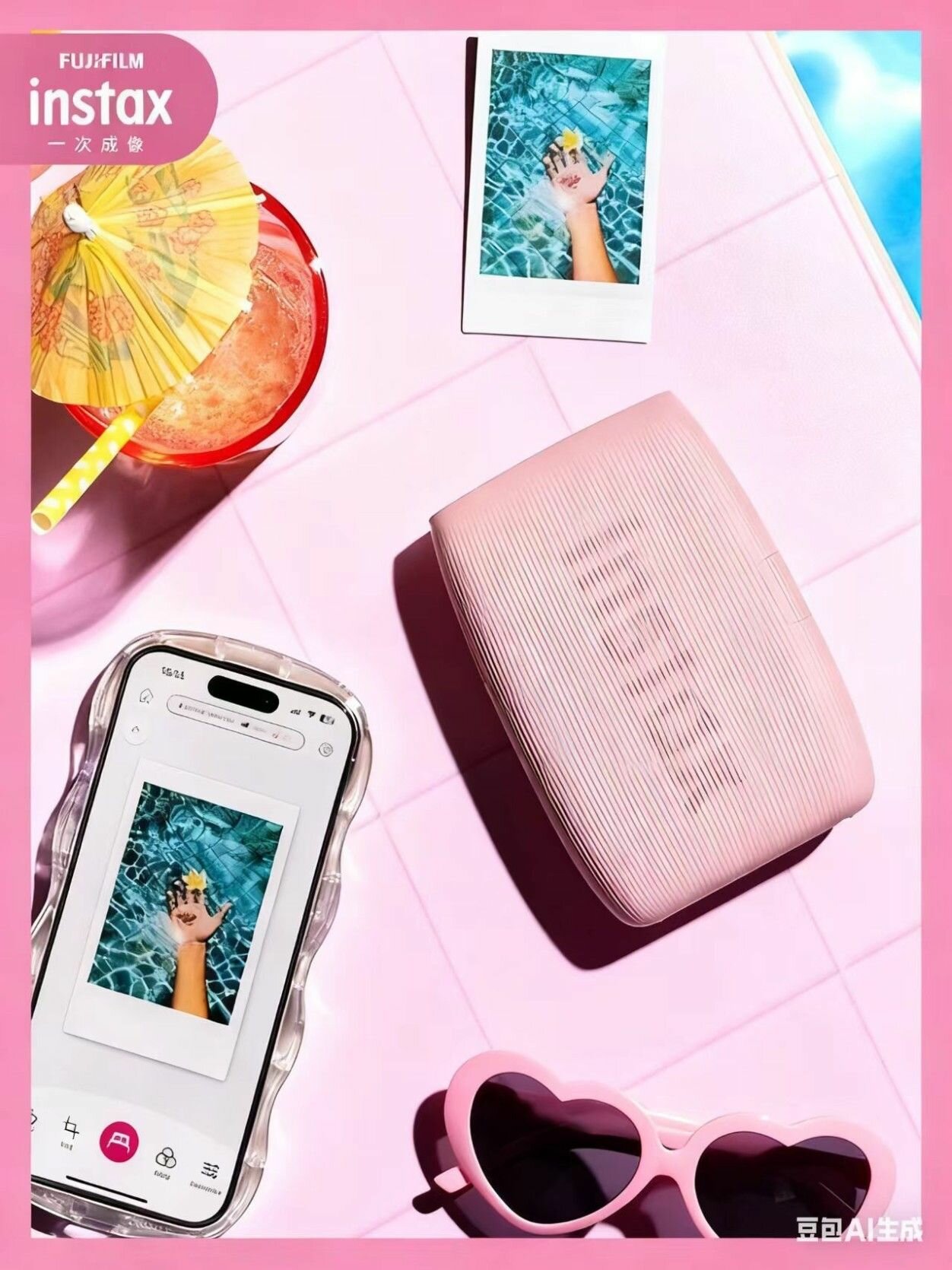Мини-принтер Instax MINI Link 3 сублимационный