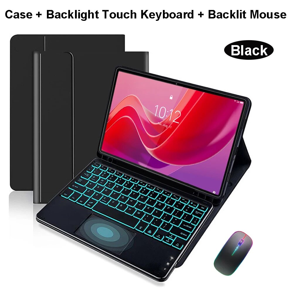 Чехол для Lenovo Tab M11 11 дюймов с Bluetooth-клавиатурой Black BM D, Russian