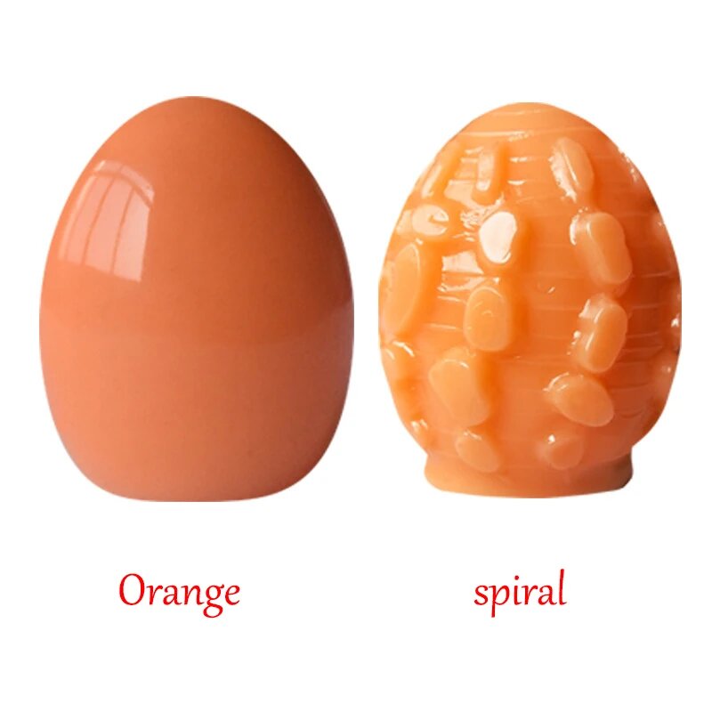 Секс-шоп пенис яйца Мужская мастурбация чашка секс мастурбатор Реалистичная Вагина большой Orange