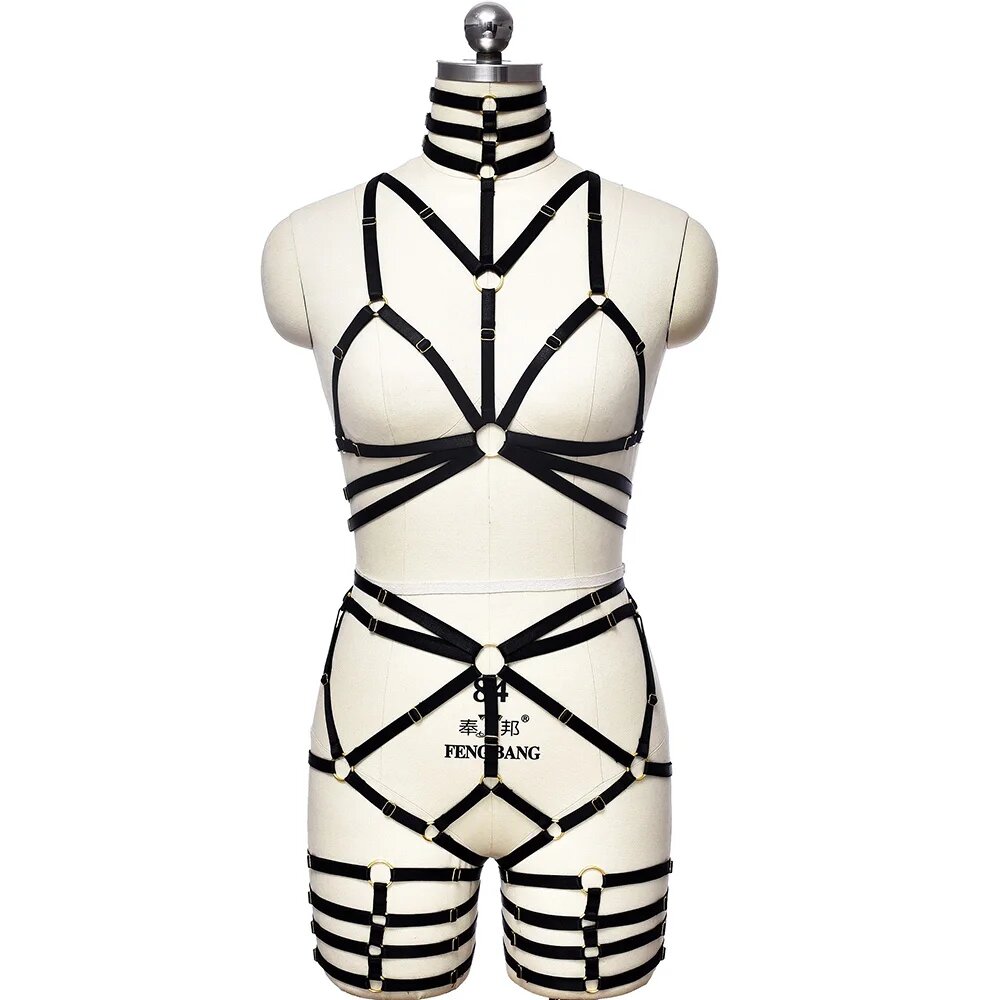 BODY HARNESS Черный набор ремней для тела O0846P0246