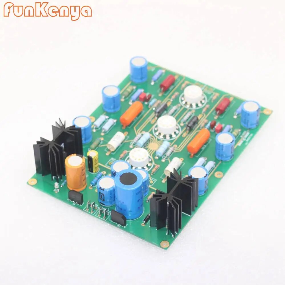 Собранная плата лампового фонокорректора E834 (схема ММ для пения и игры) EAR834