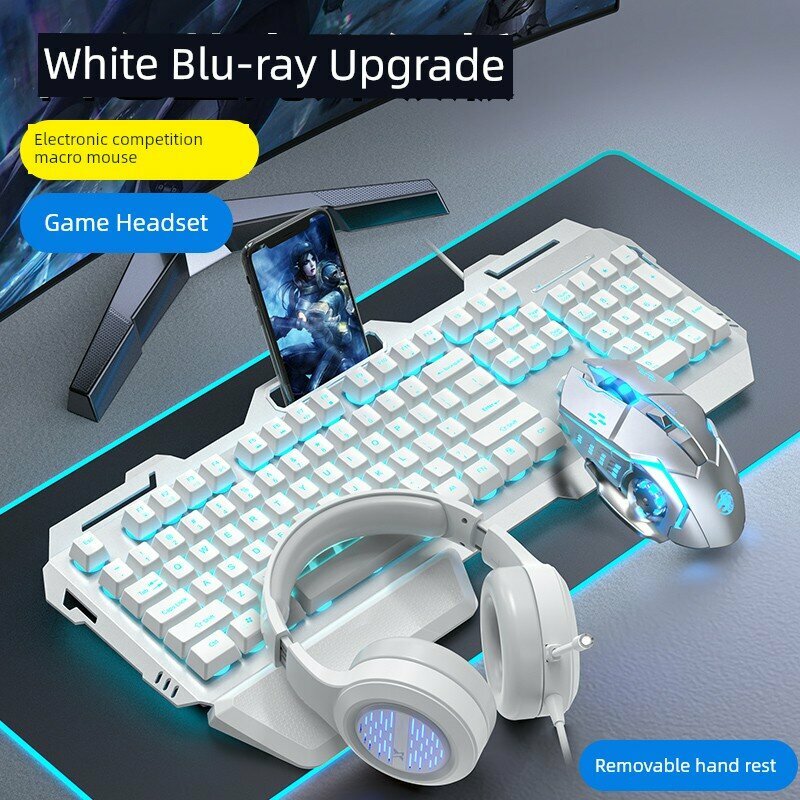 Комплект Forerunner GX80: клавиатура с механическим ощущением, игровая мышь, наушники для киберспорта, проводной