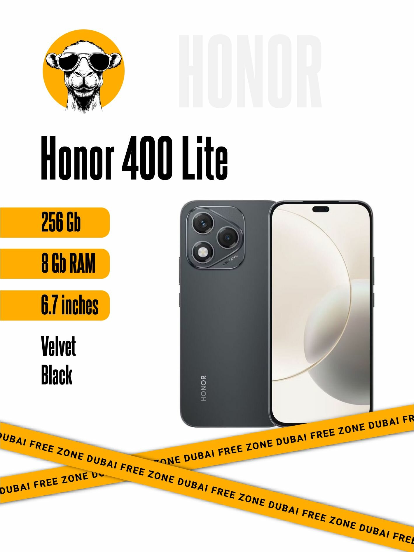 Смартфон Honor 400 Lite 8/256Gb Velvet Black/Черный
