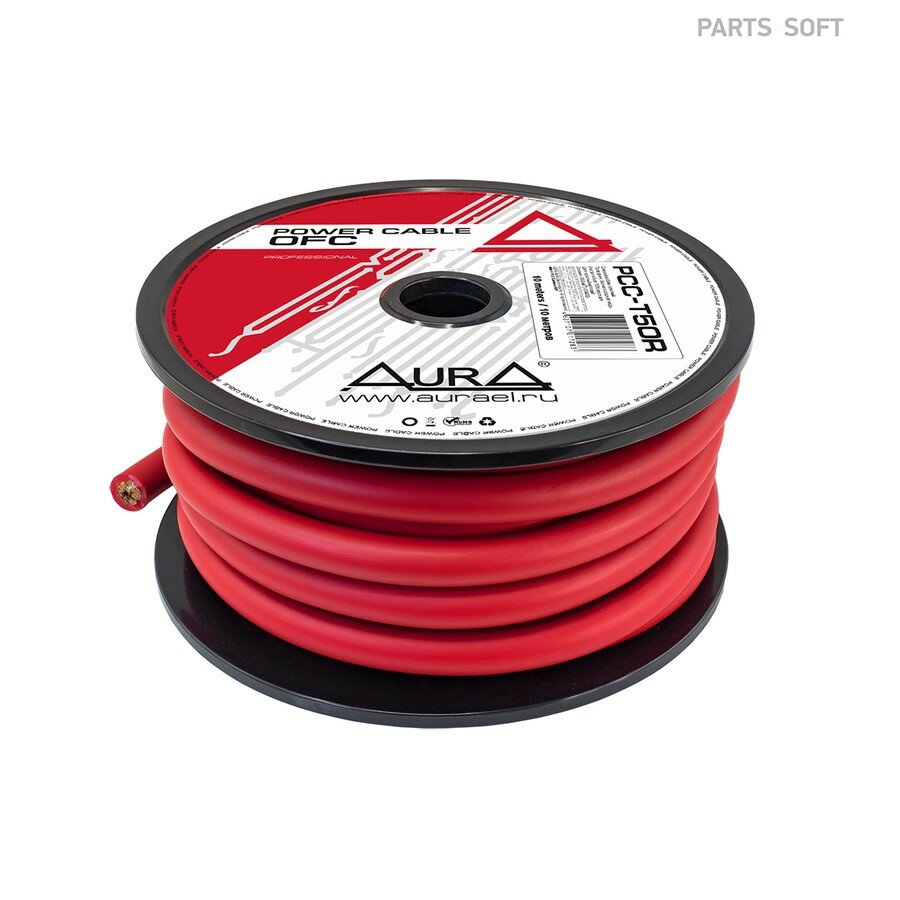 Кабель силовой, TOFC, 0AWG50ММ2, 10МКАТУШКА, Т. К от официального дистрибьютора, AURA, артикул PCCT50R