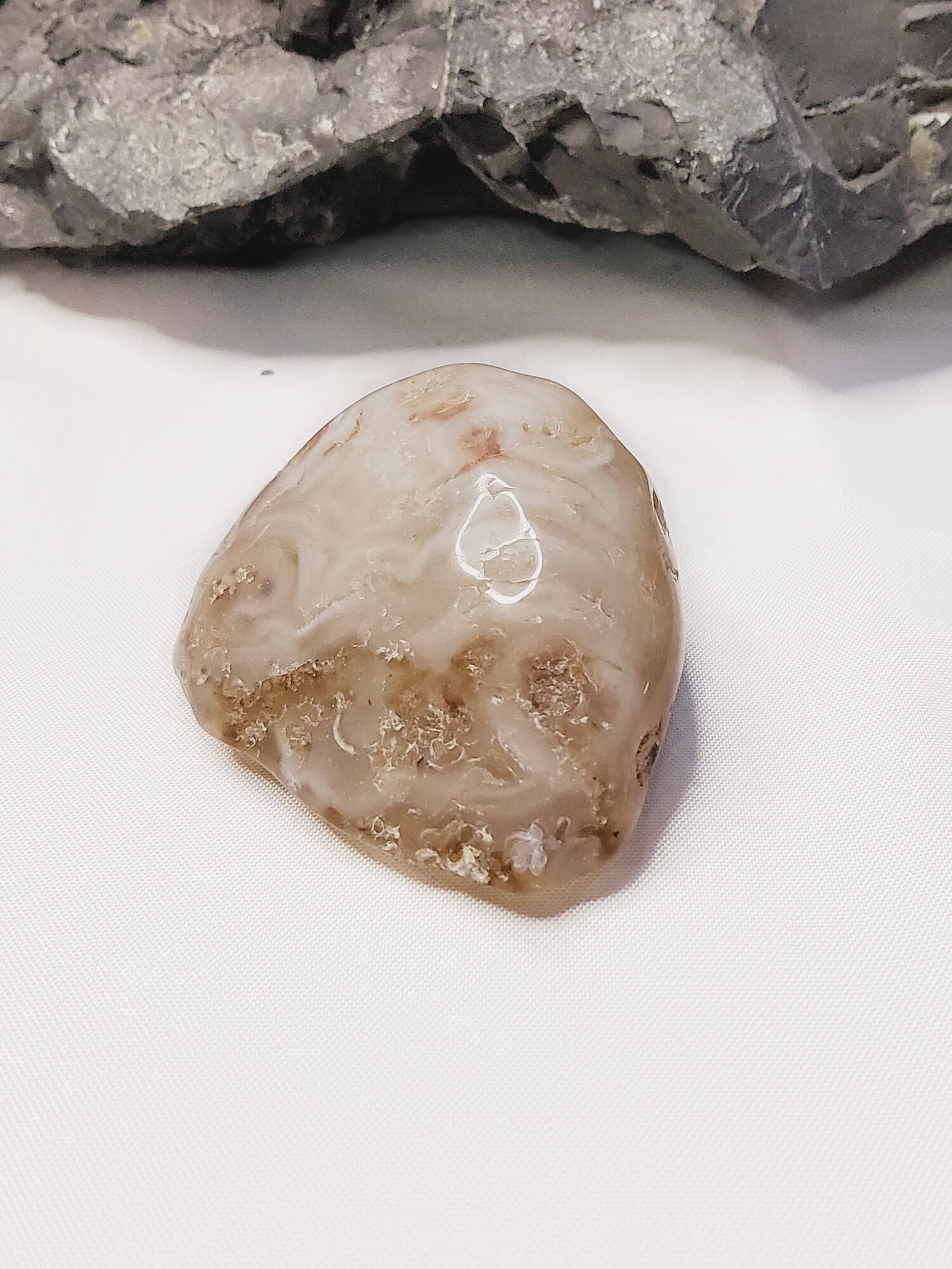 Агат жеода с водой 36 гр натуральный камень талисман