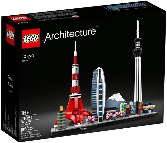 Конструктор LEGO Architecture 21051 "Токио", для взрослых, 16+, 547 деталей