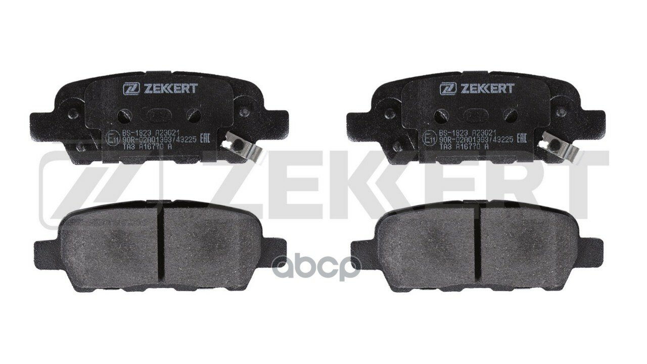 Колодки торм. диск. задн. Nissan Murano (Z50, Z51) 02, Pathfinder (R52) 13, Qashqai (J10, NJ10, JJ10E) 07, XTrail (T30, T31) 01 Z.