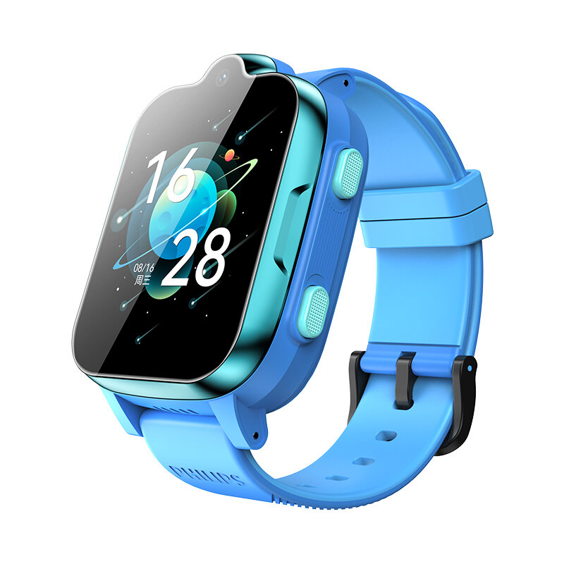 Умные часы детские PHILIPS, blue, для детей, с функциями GPS и звонков