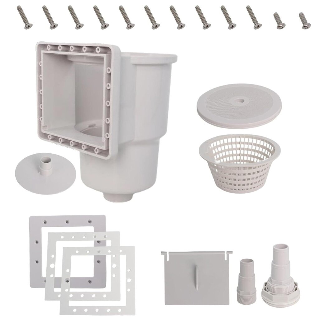 Многофункциональный набор скиммеров для бассейна, Настенный Скиммер с аксессуарами, Ширина отверстия 6 дюймов для работы без швов