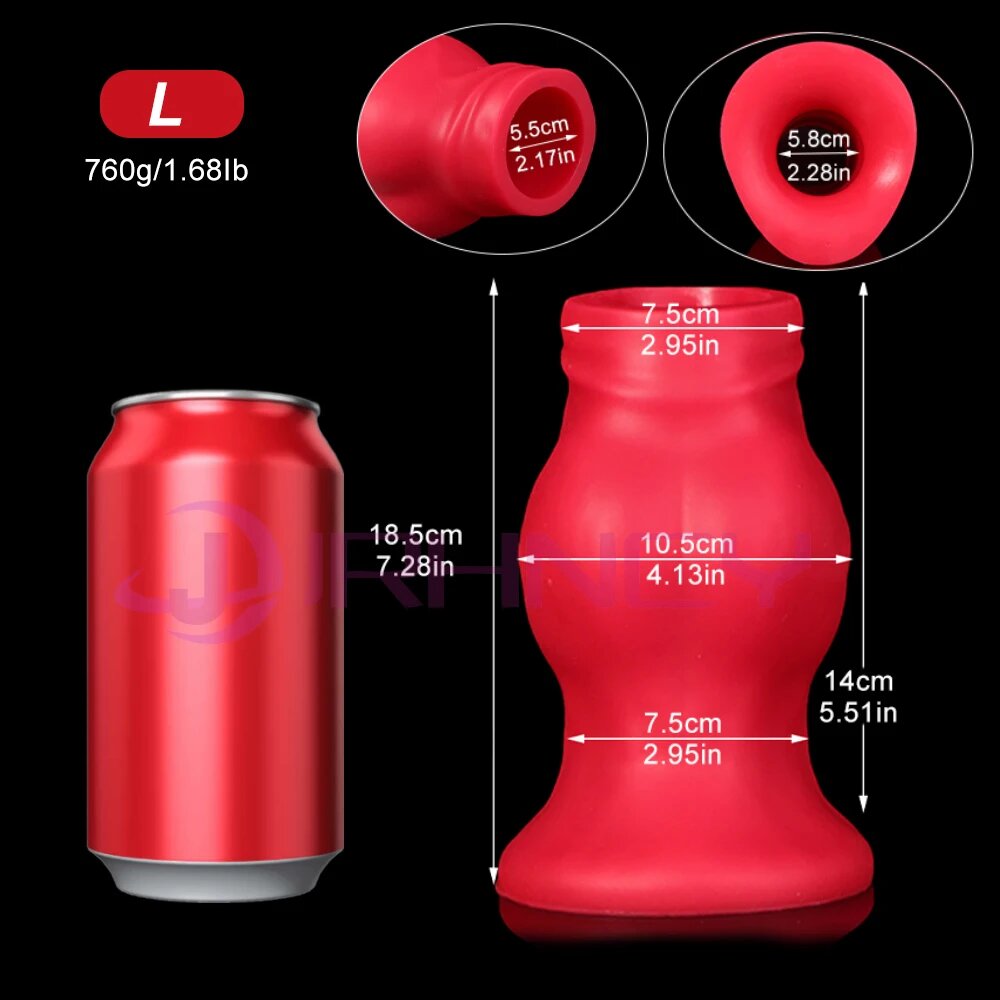 85-105 мм огромная анальная пробка полый фистинг анальный расширение БДСМ анальная пробка Red L