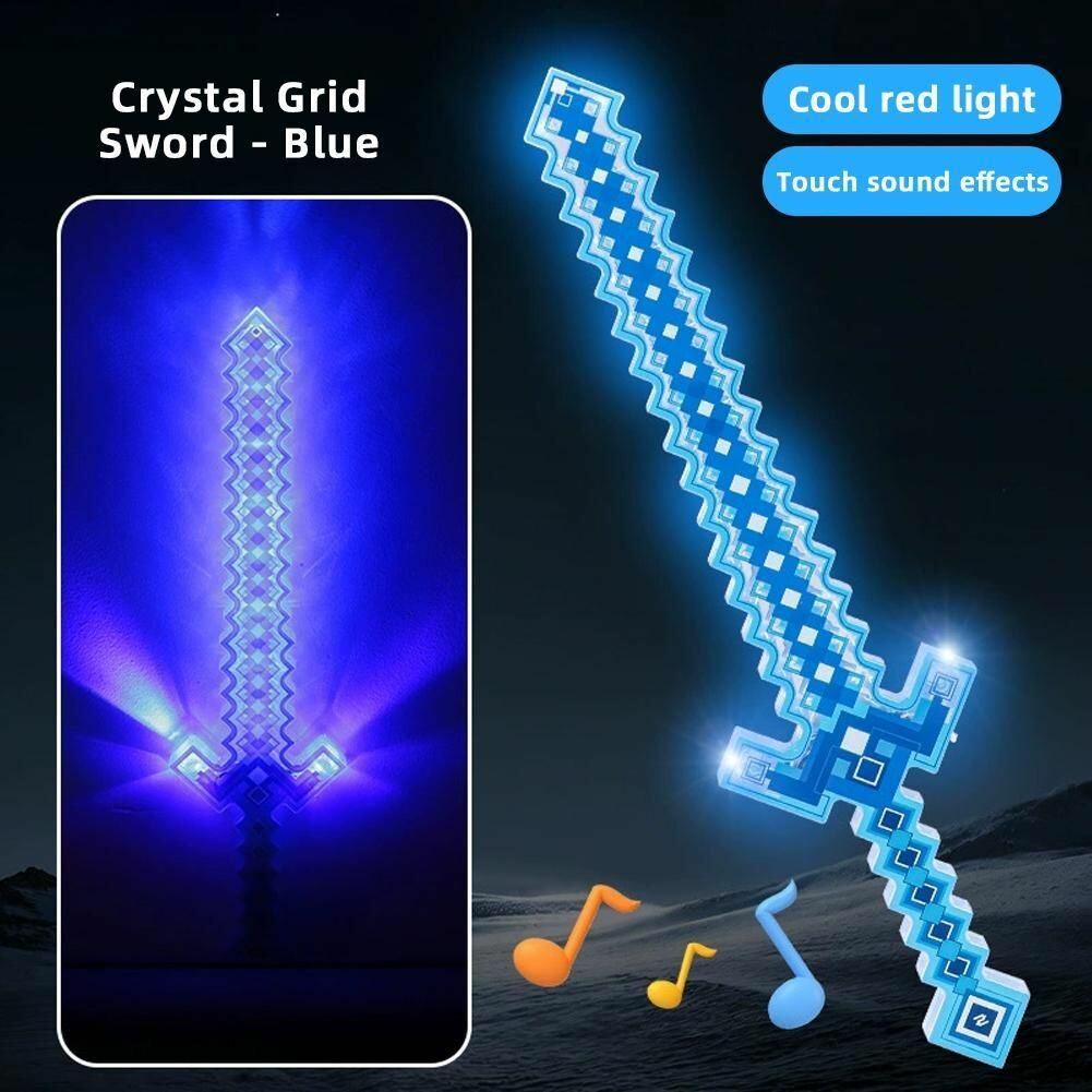 Minecraft светящийся игрушечный меч, Детские музыкальные световые игрушки