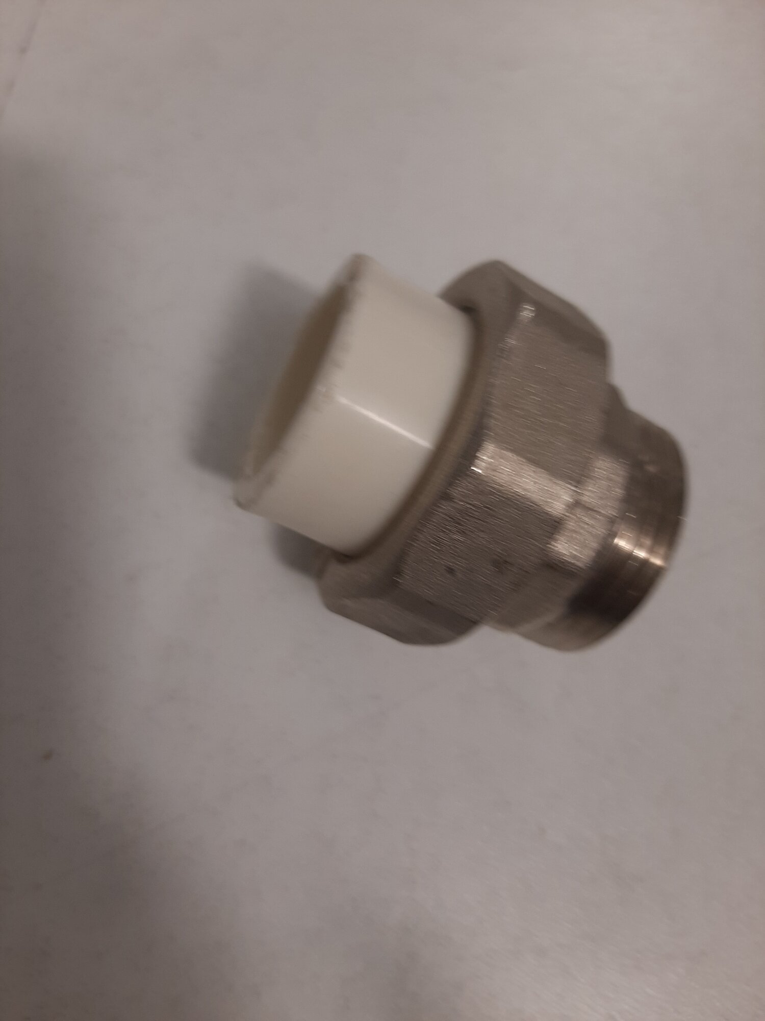 Американка ПП ( белый цвет) SPK НР 25 х "1" ( муфта разъёмная с наружной резьбой), в упаковке 2 шт.