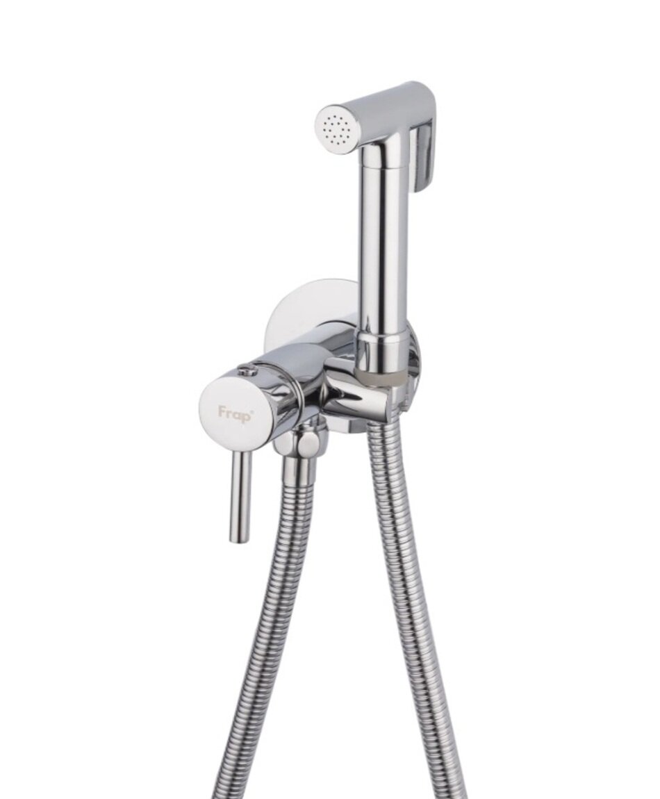 Смеситель гигиенический встраиваемый Frap F7505-2 латунь, цвет хром