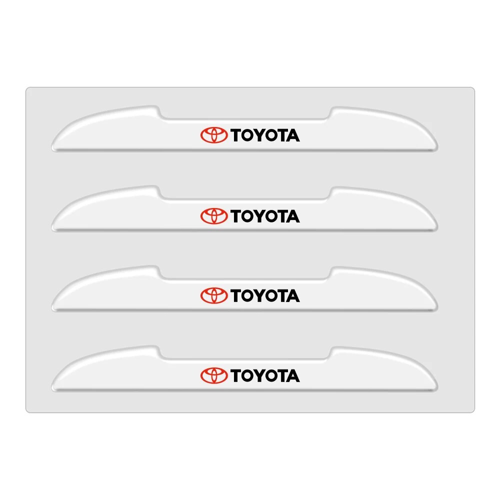 4 шт, анти-столкновение на край двери автомобиля, наклейка на бампер, защита от царапин для Toyota Chr Camry Corolla Rav4 Yaris Prado Land Cruiser