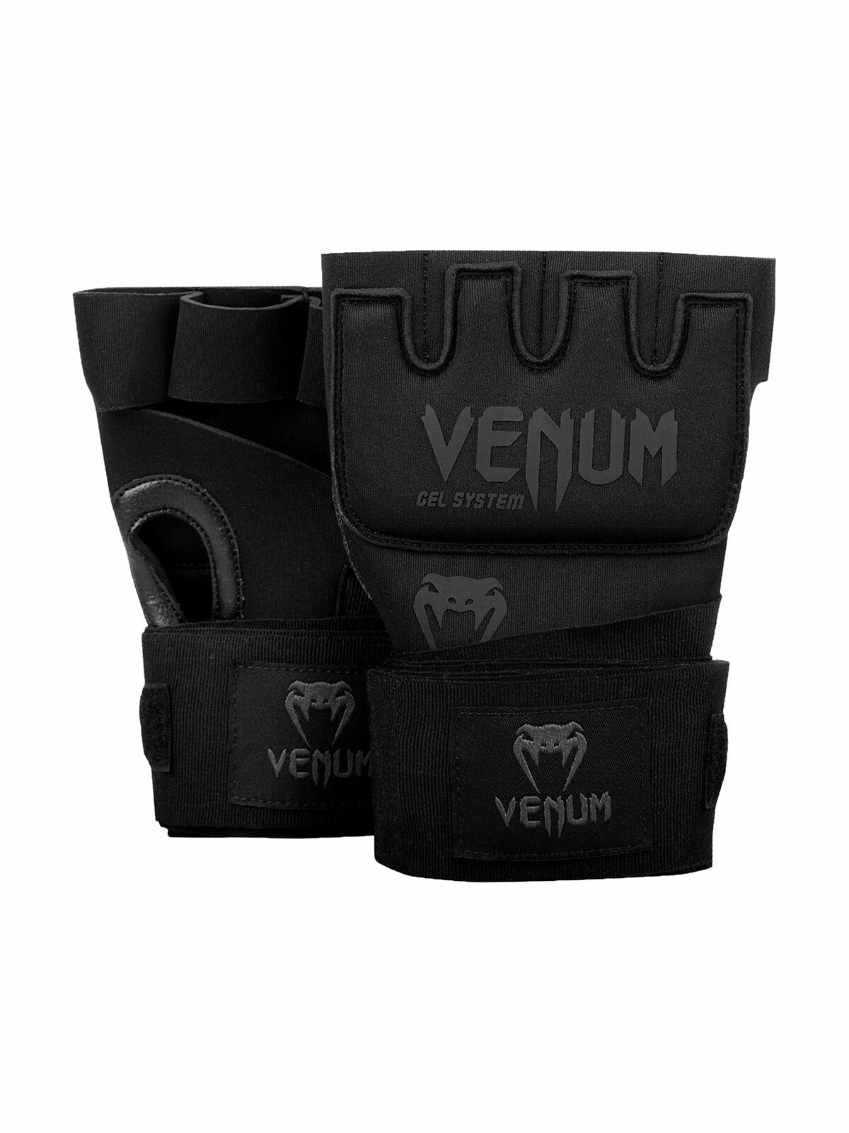 Гелевые бинты боксерские Venum Gel Kontact Black (пара) (L), быстрые бинты