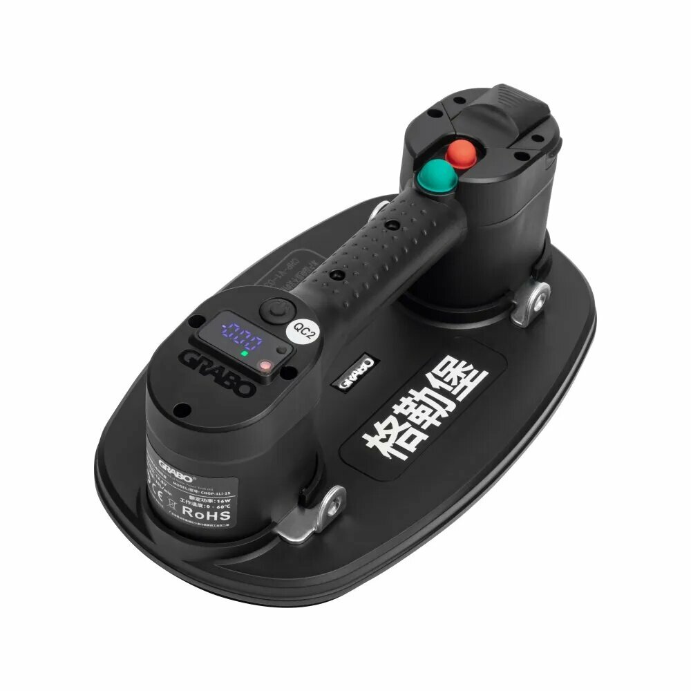 GRABO PRO Аккумуляторная Вакуумная присоска с автоподкачкой и манометром, 170кг