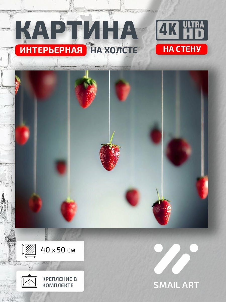 Картина на холсте интерьерная 40 на 50 на стену Нитках Mood для гостиной атмосфера интерьер