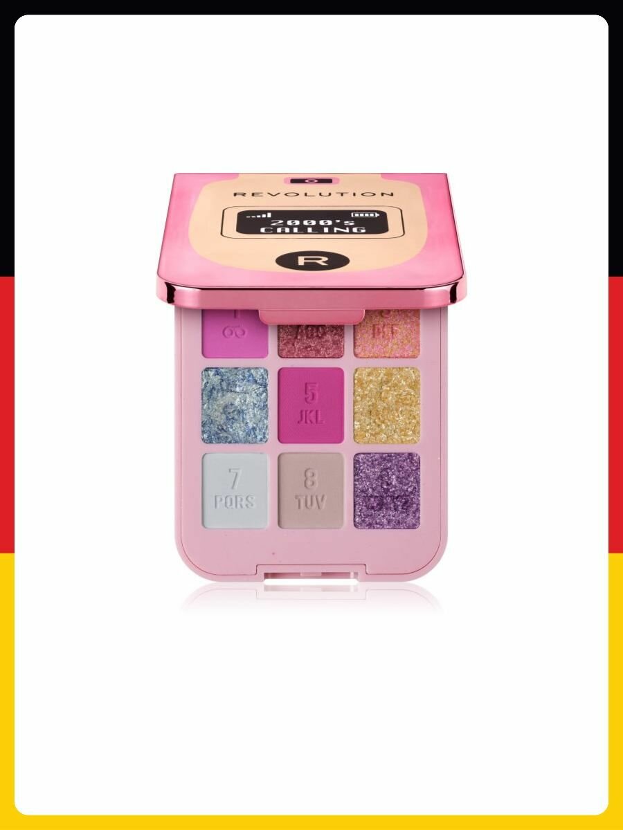 Тени для век Makeup Revolution Y2K Baby Eyeshadow Palette, 3,6 г