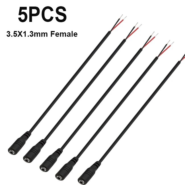 5шт Разъем DC 3.5x1.3 мм Female