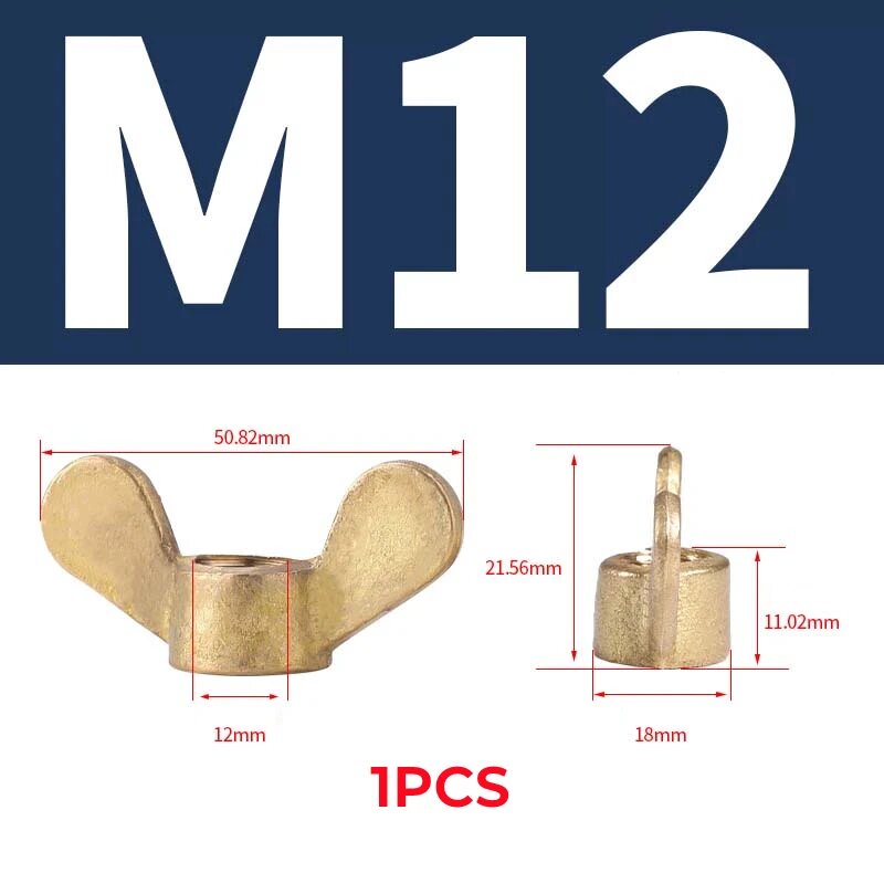 Латунные гайки-бабочки GB62 M3-M16 M12-1pcs