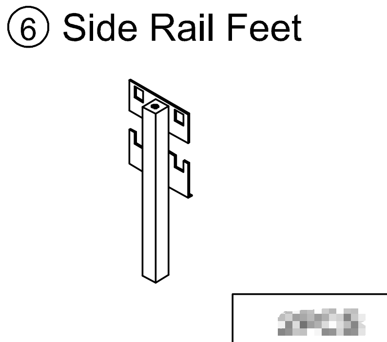 Боковые опоры для каркаса кровати-платформы с обивкой и регулируемым изголовьем. Доступные размеры FQ.