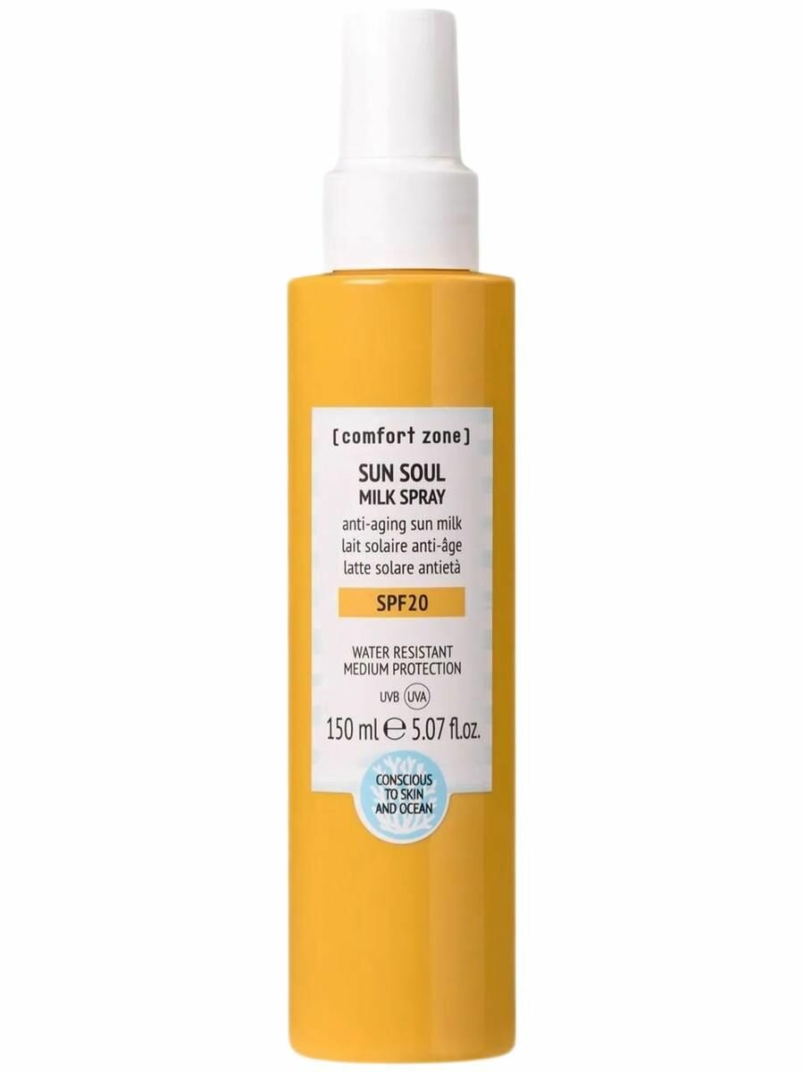Comfort Zone Солнцезащитное молочко-спрей для тела SPF20 - SUN SOUL MILK SPF20