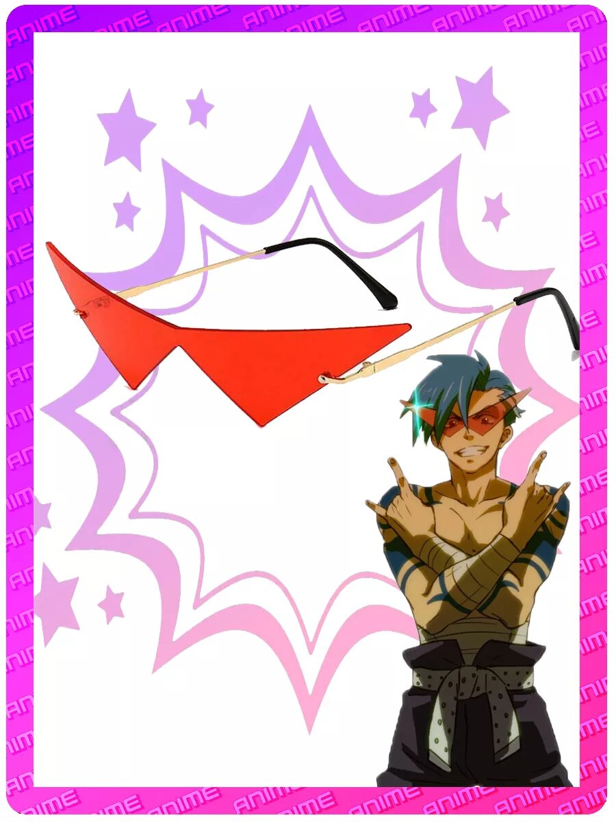 Очки для вечеринки "Гуррен лаганн"- Камина, на Хэллоуин, маскарад, праздник, косплей