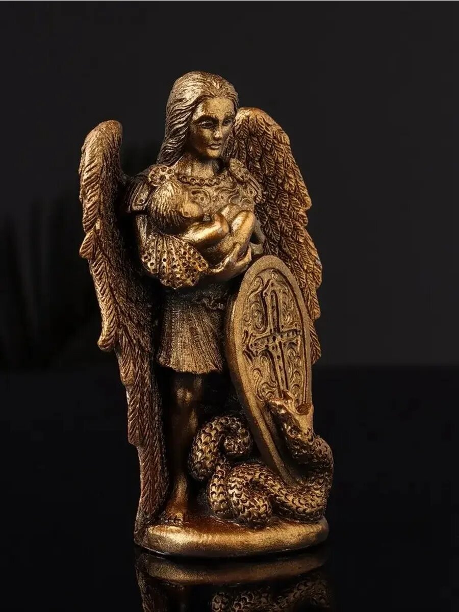 Бронзовая статуэтка Архангела Михаила 14х9х4 см