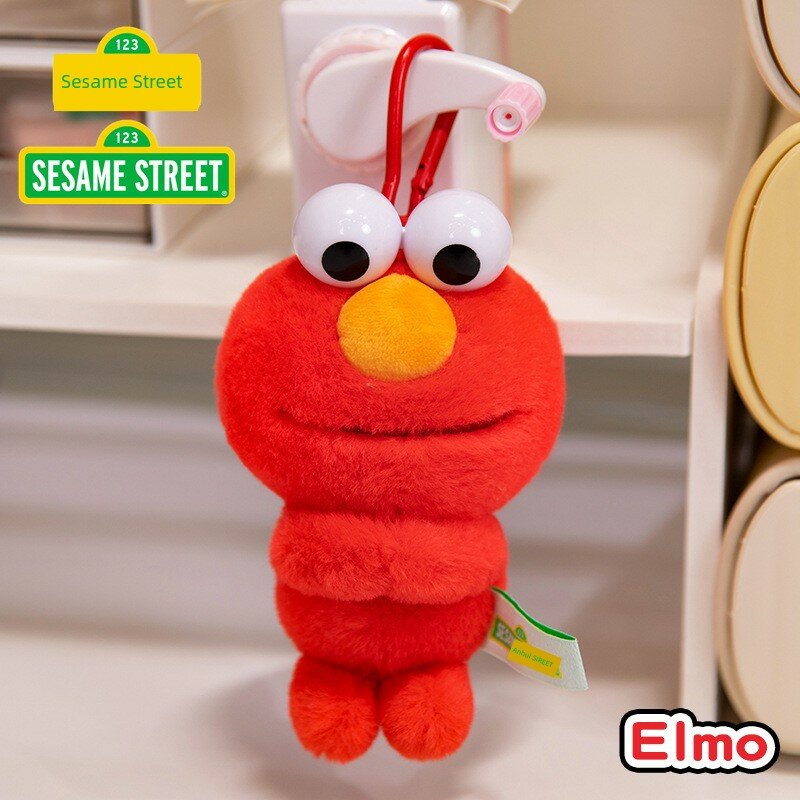 Аутентичный кукла Улица Сезам брелок кулон elmo Big Bird плюшевая игрушка школьная сумка кулон подарок Подвеска «Милый